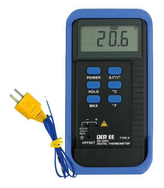 Type K Digital Thermometer | DE-3003 - Senze Instruments Pte Ltd
